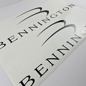 Bennington Boat Logo Decals Set of 2 X 22" - Etsy