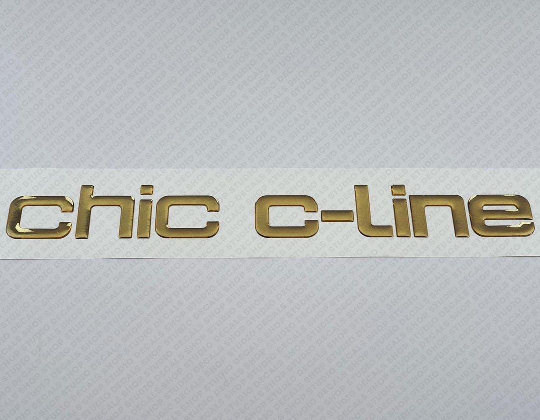 Carthago Chic C-line Gold Chrome Logo Raised Domed 3D Decal Sticker ...