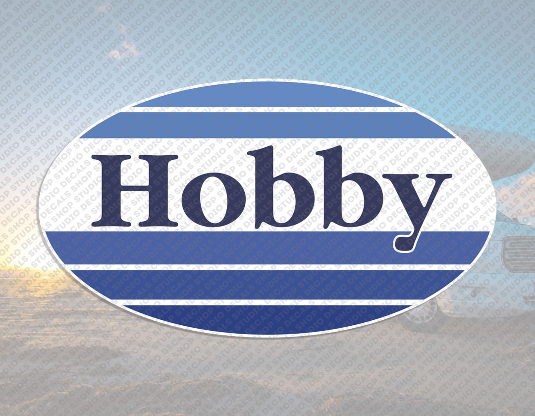 Hobby Logo Multicolor Decal Sticker Reproduction - Etsy
