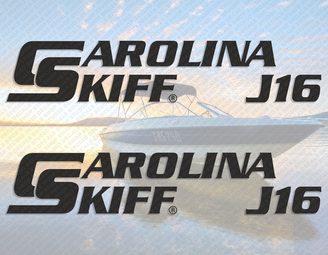 Carolina Skiff J16 Boat Logo Decals Set of 2 - Etsy