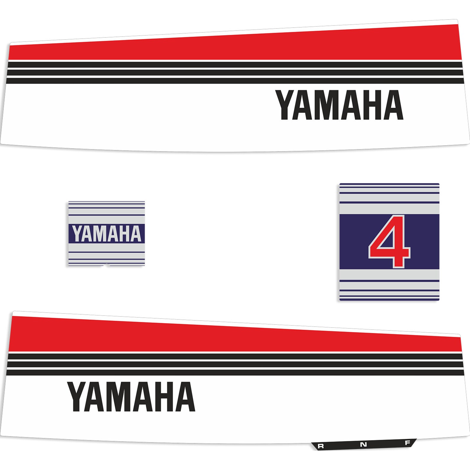 Yamaha 4 HP Two Stroke Outboard Engine Decals Sticker Set - Etsy