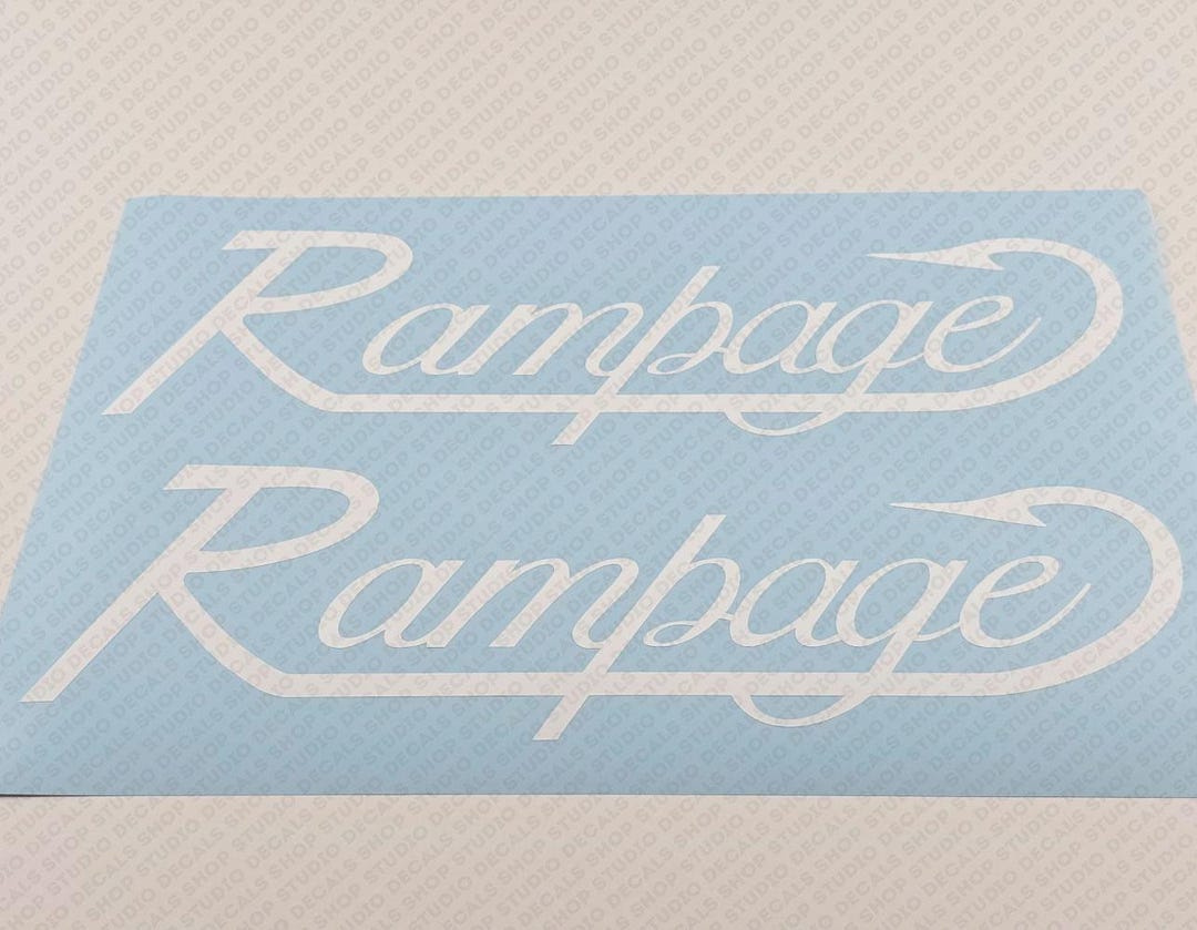 Rampage Boat Logo Decal Set of 2 - Etsy