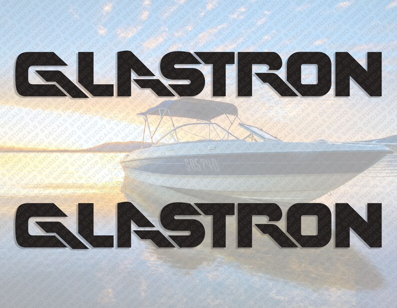 Glastron Boat Logo Decals Set of 2 - Etsy