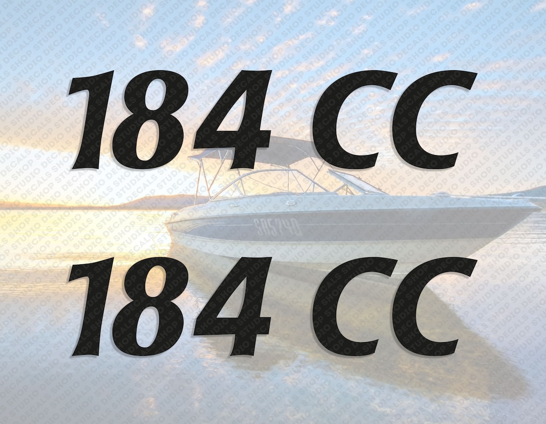 Cobia Boat 184CC Decals Set of 2 X 8" - Etsy