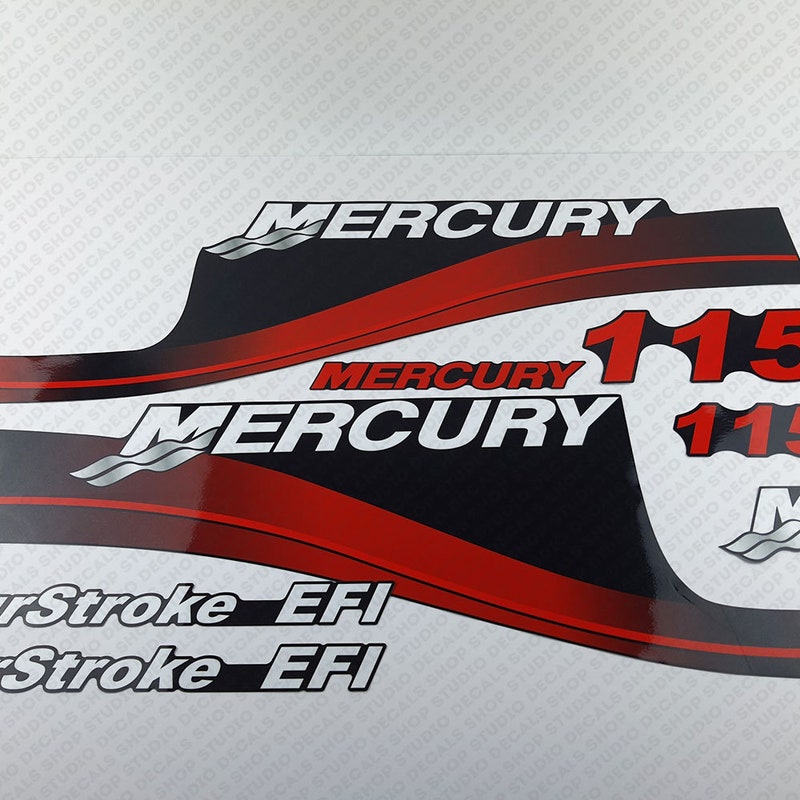 Mercury Motor Decals - Etsy New Zealand