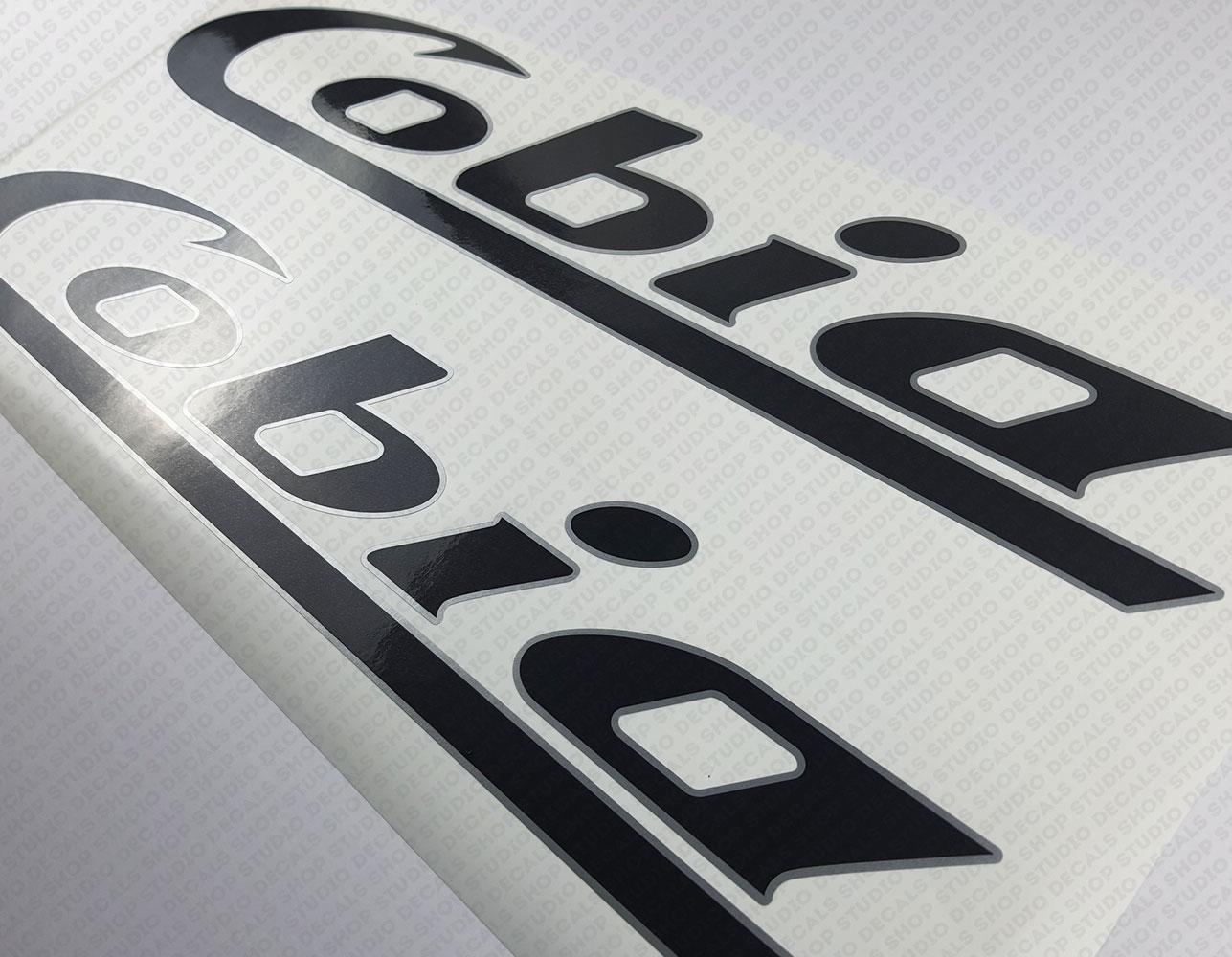 Cobia Boat Logo V2 Silver/black Decals Set of 2 - Etsy