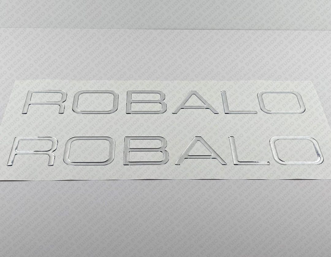 Robalo Boat Logo Chrome Raised Domed 3D Decal Set of 2 - Etsy