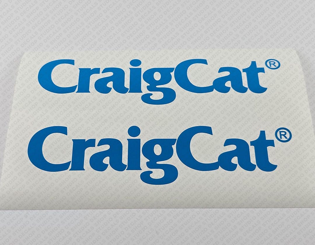 Craig Cat Boat Logo Decals Set of 2 X 11" - Etsy