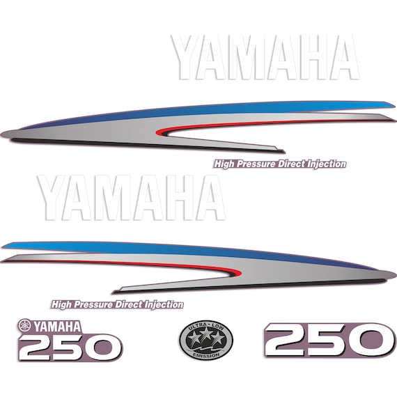 Yamaha 250 HP HPDI Two Stroke Outboard Engine Decals Sticker | Etsy