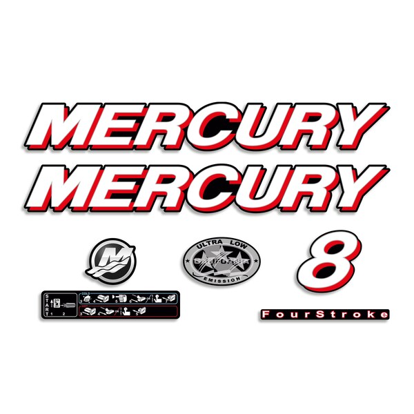 Mercury Four Stroke Decals - Etsy