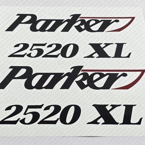Parker 2520 XL Boat Logo Decal Set of 2 X 10" - Etsy