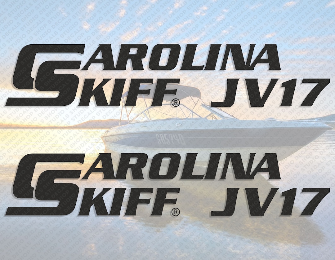 Carolina Skiff JV17 Boat Logo Decals Set of 2 - Etsy