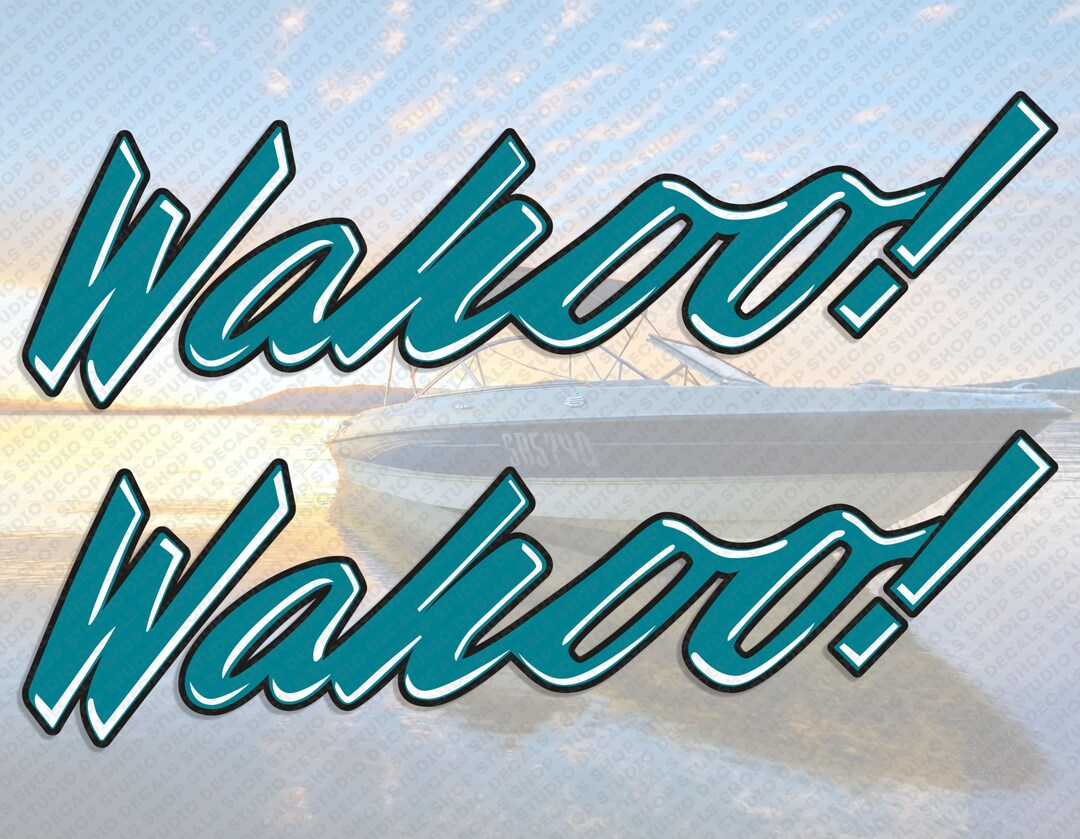 Wahoo Laser 1990 Boat Logo Decal Set of 2 X 21" - Etsy