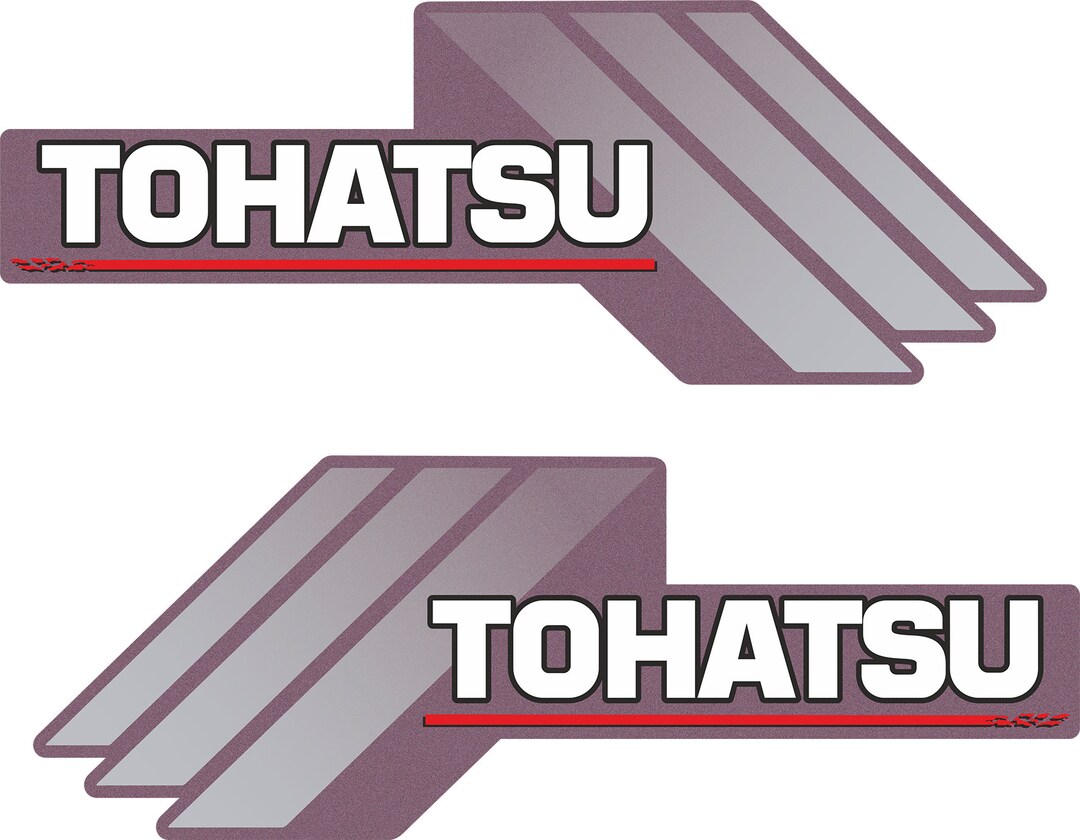 Tohatsu 2.5 3.5 HP Two Stroke 1996-2005 Outboard Engine Decals Sticker ...