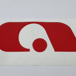 Adria Logo A Letter Raised Domed 3D Decal Sticker Reproduction 1 X 18 ...