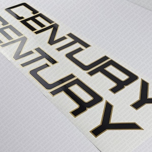 Century Boat Logo Gold Decals Set of 2 - Etsy