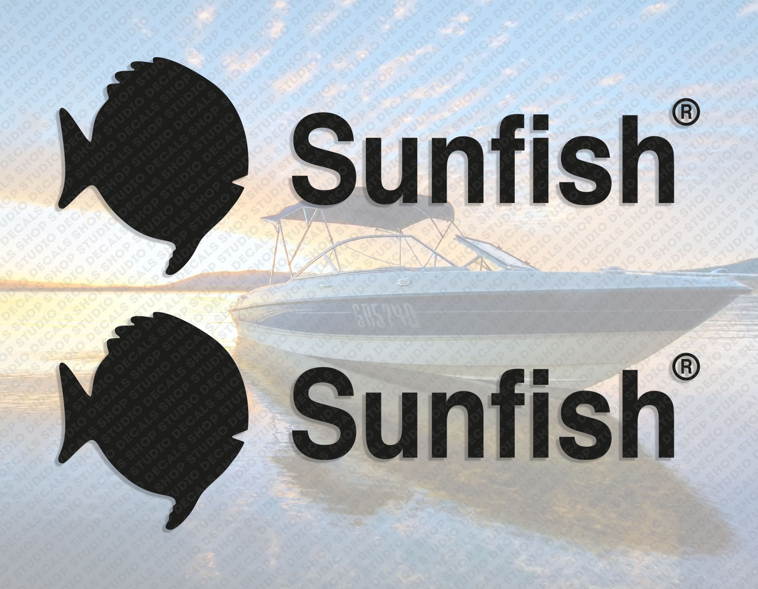 Sunfish Boat Logo Decal Set of 2 - Etsy