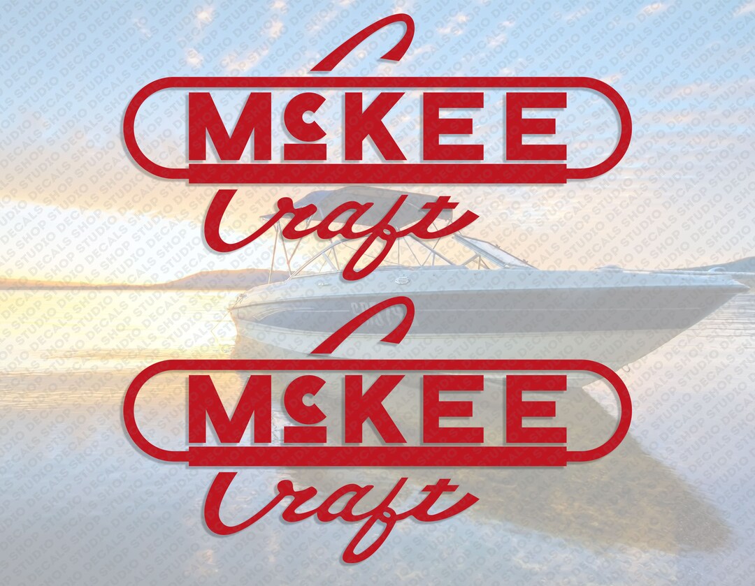 Mckee Boat Logo V1 Decal Set of 2 X 11 - Etsy