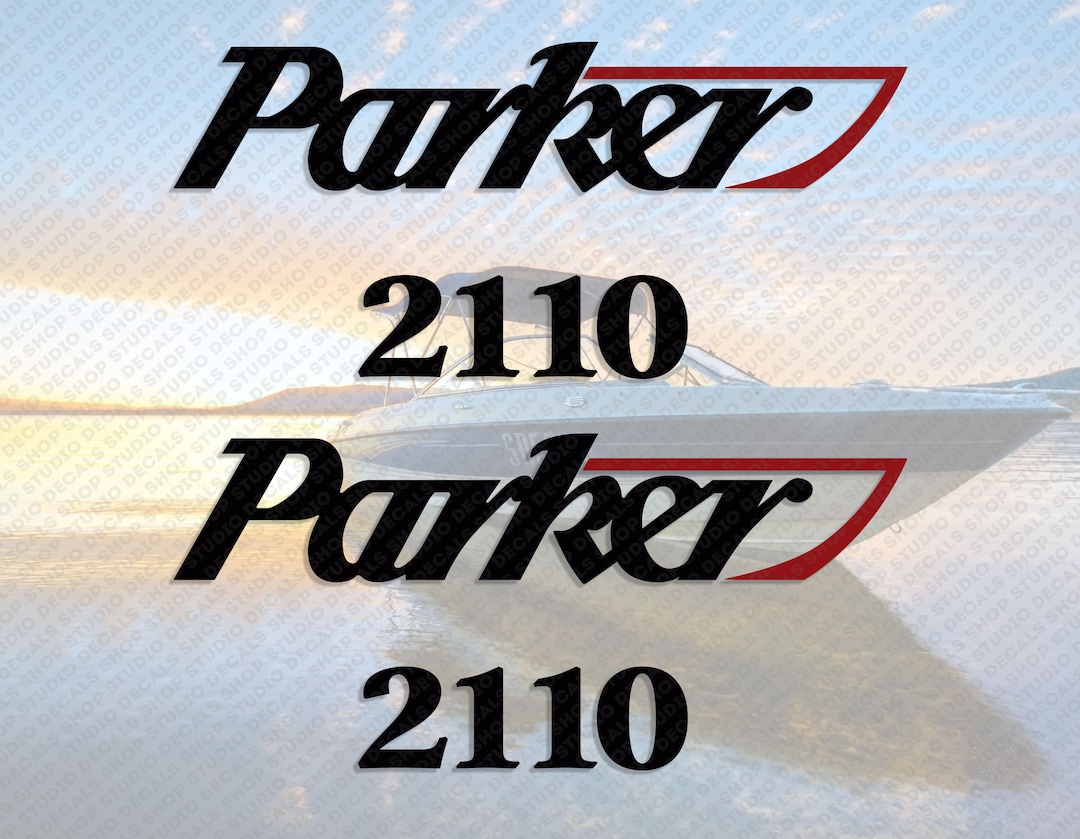 Parker 2110 Boat Logo Decal Set of 2 X 9" - Etsy