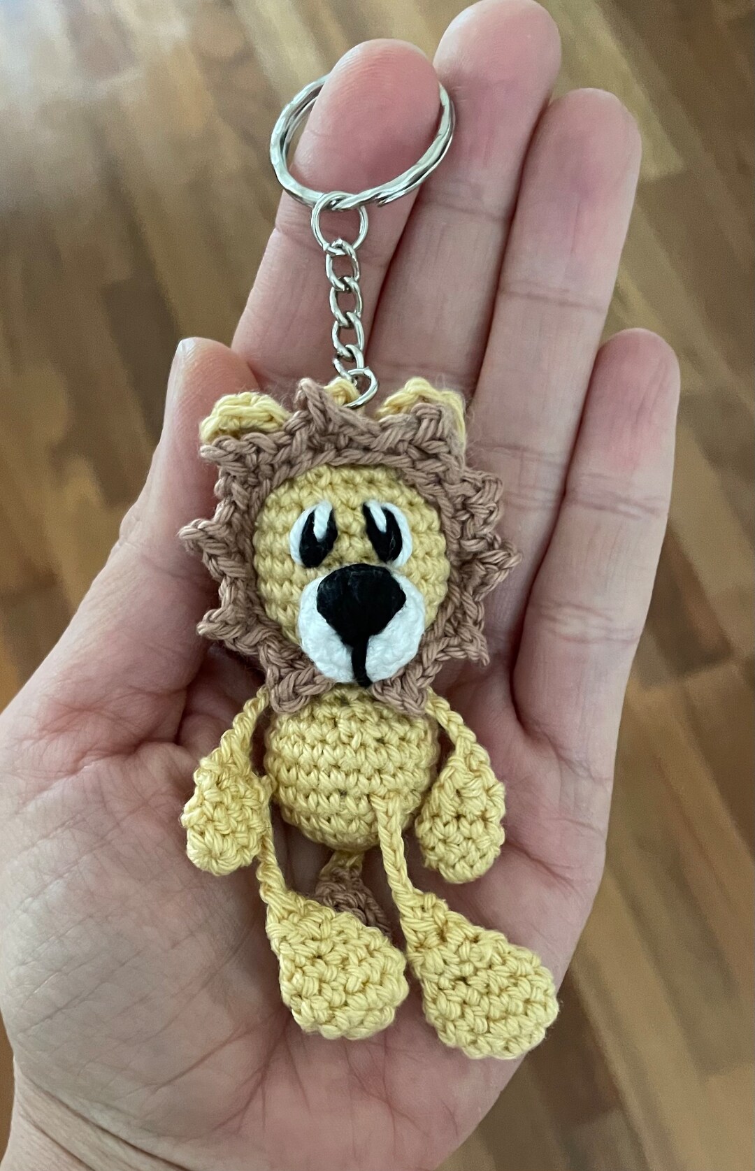 PDF Crochet Pattern, Theo the Lion, Keychain, Pocket Charm - Etsy