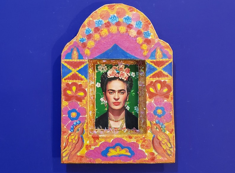 Handmade Nicho Frida Kahlo Shrine Wall Hanging Nicho Folk Art - Etsy