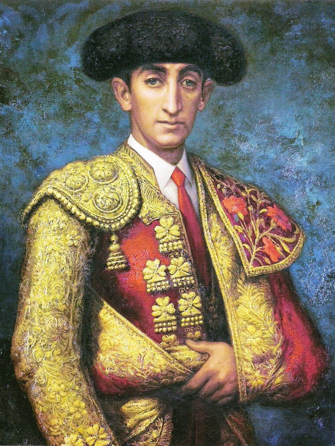 Rustic Mexican Tin Nicho Famous Bullfighter Manolete Spanish Matador ...