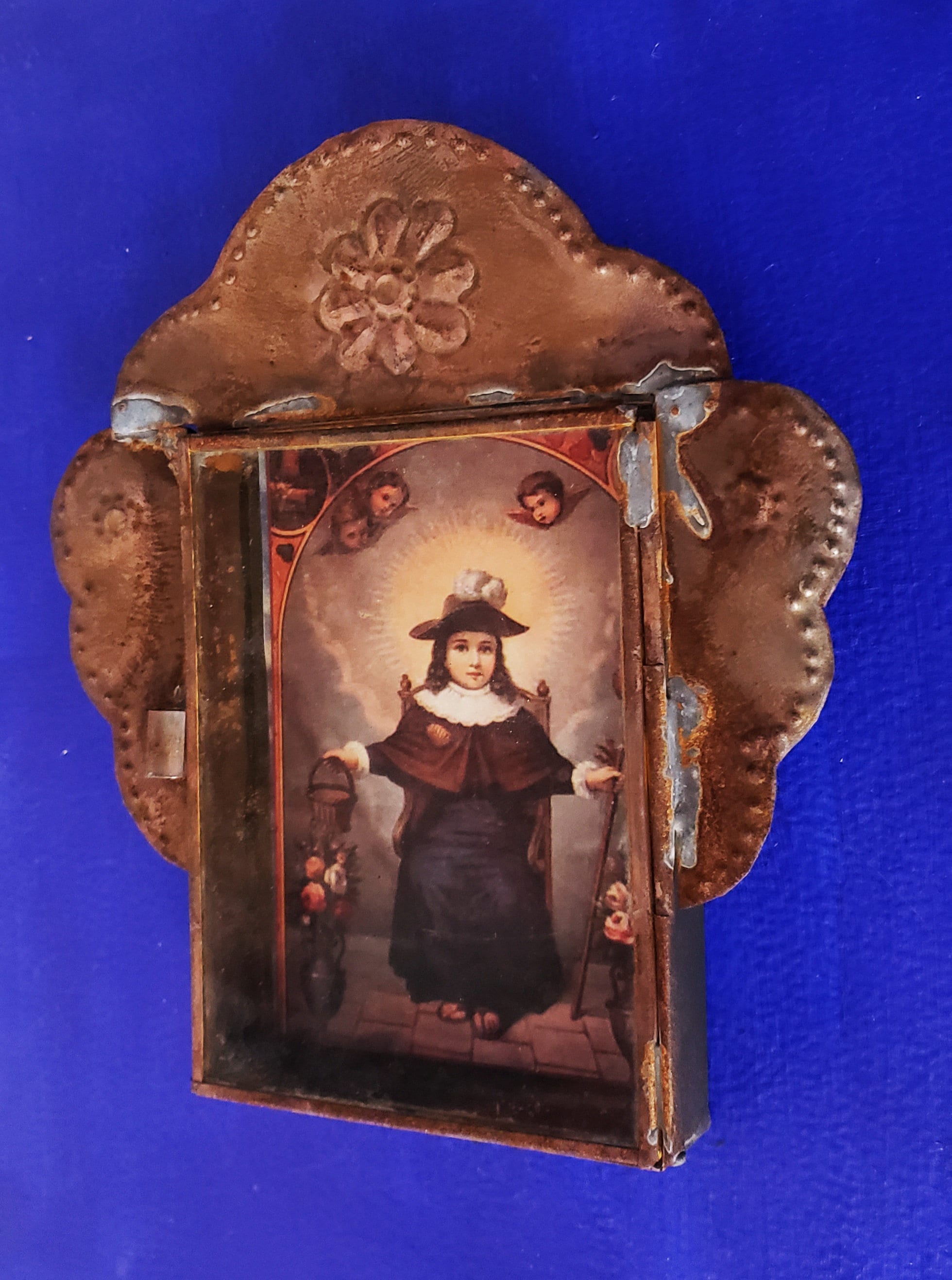 Rustic Mexican Tin Nicho Santo Niño De Atocha Nino Baby Jesus - Etsy