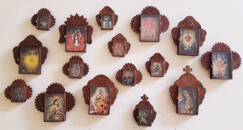 Rustic Mexican Tin Nicho Santo Niño De Atocha Nino Baby Jesus Wall ...