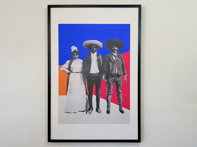 Big Artwork Collage Mexican Revolution Emiliano Zapata Pop Art - Etsy