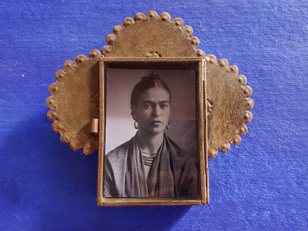 Nicho Rústico Mexicano De Hojalata, Frida Kahlo, Artista Mexicana, Foto ...