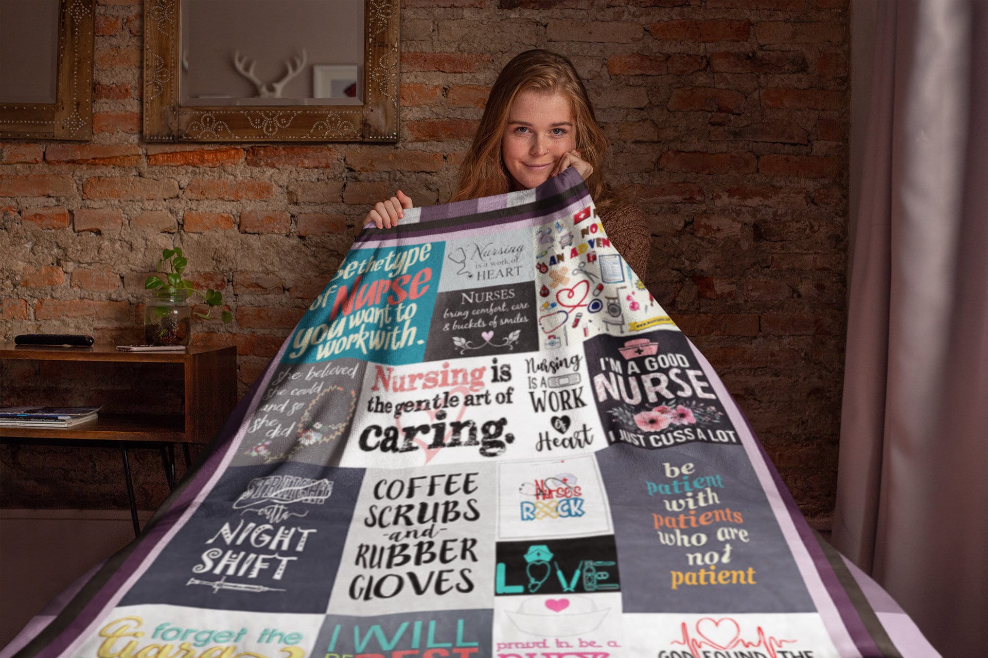 Nursing is the Gentle Art of Caring Blanket, Nurse Blanket, Nurse Life ...