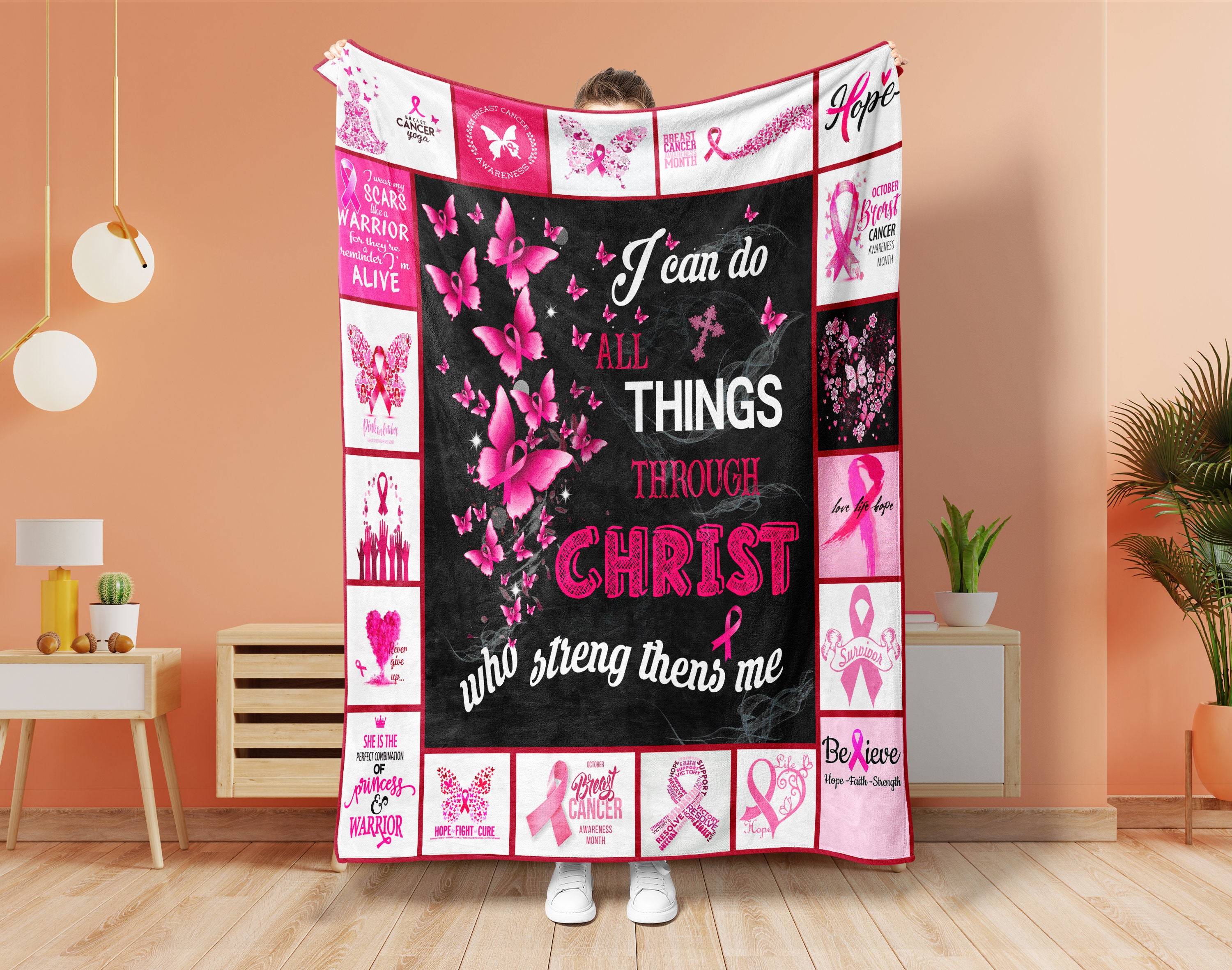 Fleece Cancer Ribbon