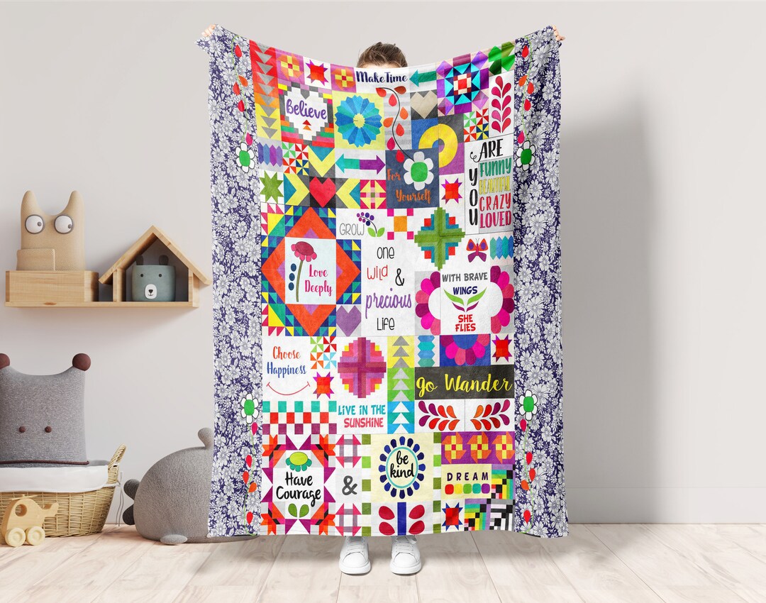 Motivational Quote Blanket, Inspirational Blanket, Affirmation Blanket ...
