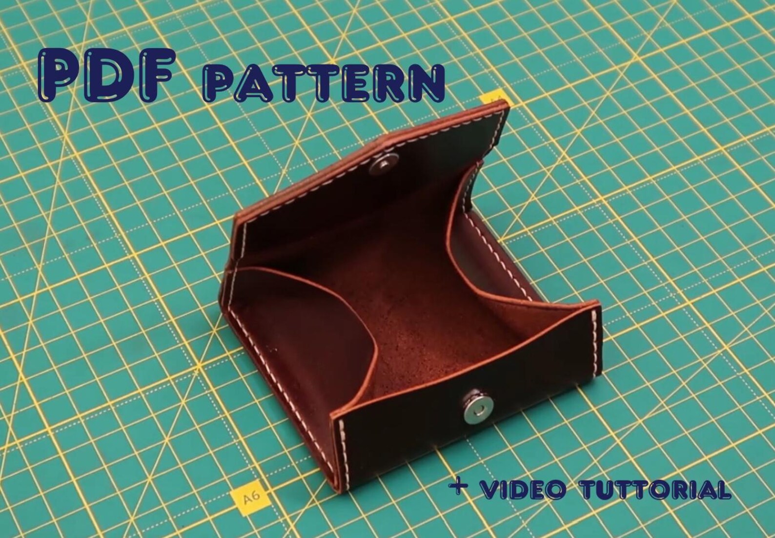 Coin Wallet Pattern Pdf, Leather Coin Wallet Pattern, Leather Coin ...