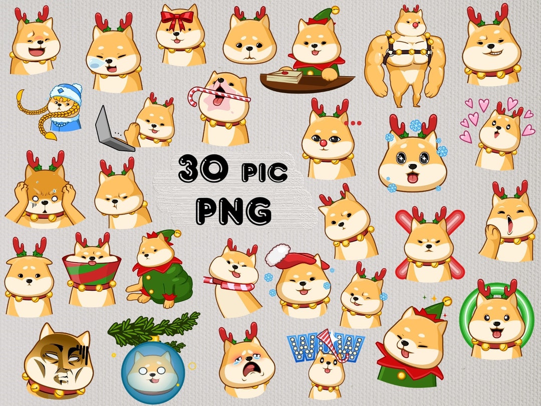 Shiba Inu Christmas,shiba Inu Png - Etsy