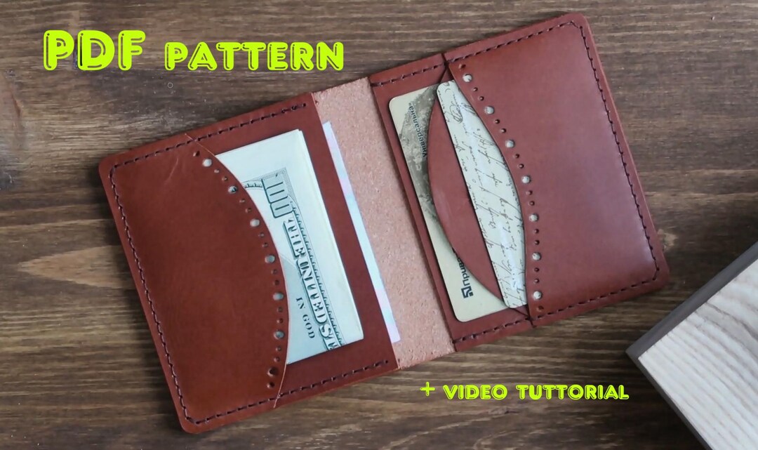 Wallet Pattern Pdf, Leather Bifold Wallet Pattern, Leather Pattern ...