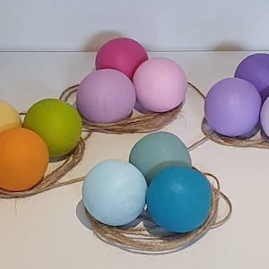 Pastel Pegs + Balls + Pyramids Set Montessori Open Ended Toys Handmade ...