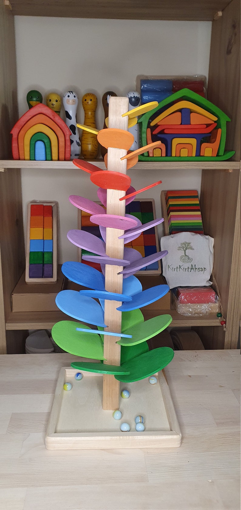 Marble Tree Marble Run Sound Tree Waldorf Toys Baby Birthday - Etsy ...