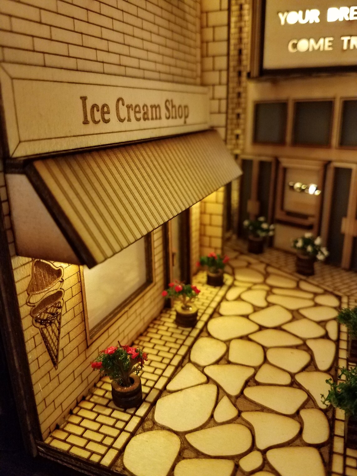 Book Nook Alley USA Bookshelf Insert Diorama Customizable - Etsy