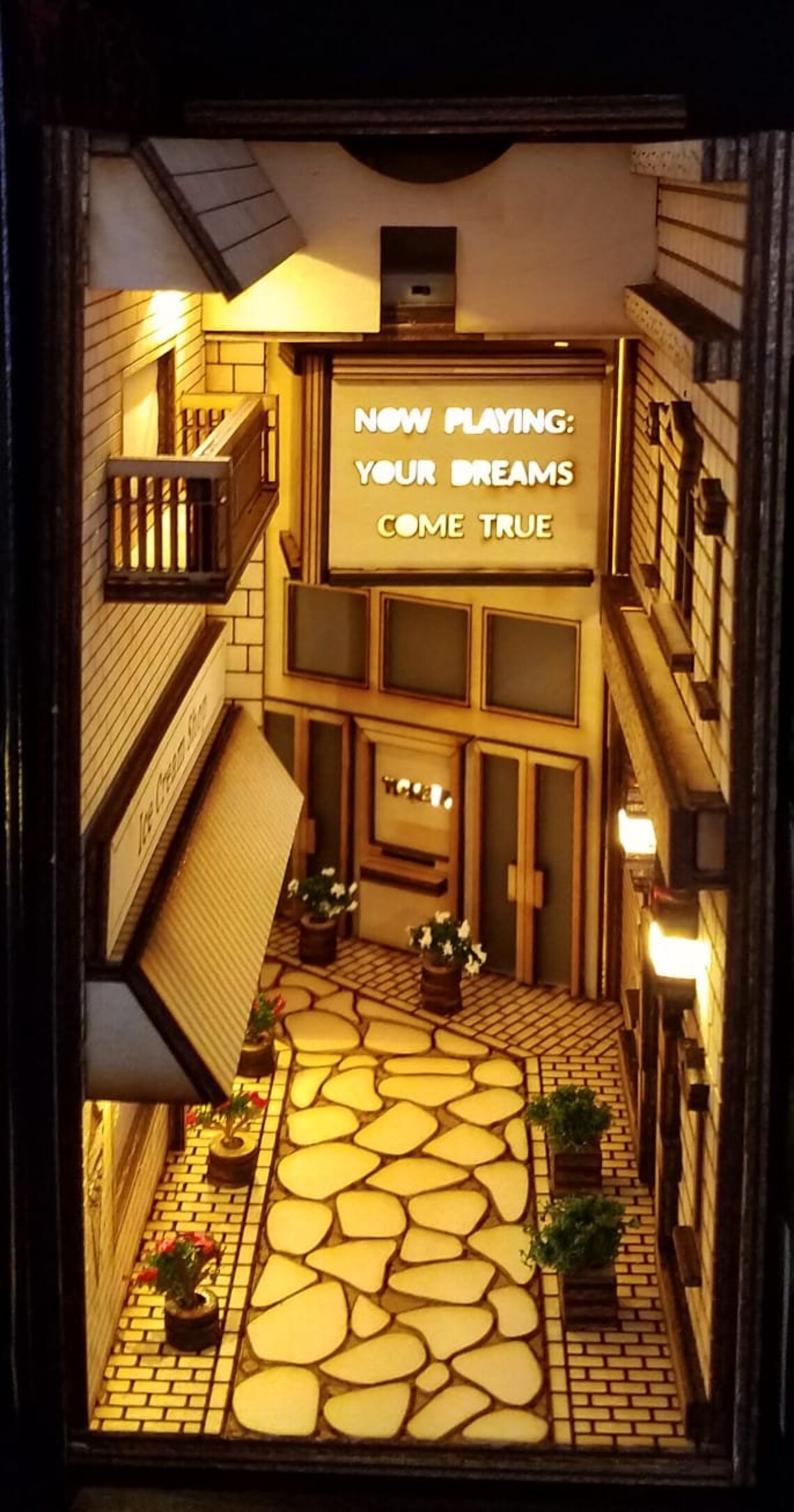 Book Nook Alley USA Bookshelf Insert Diorama Customizable - Etsy