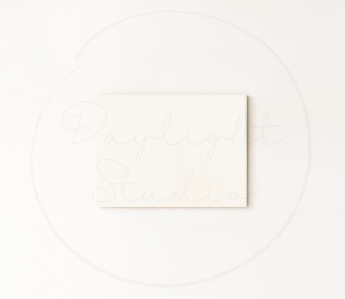 4x6 Artwork Canvas Mockup Wall Art Canvas Mockup Simple - Etsy