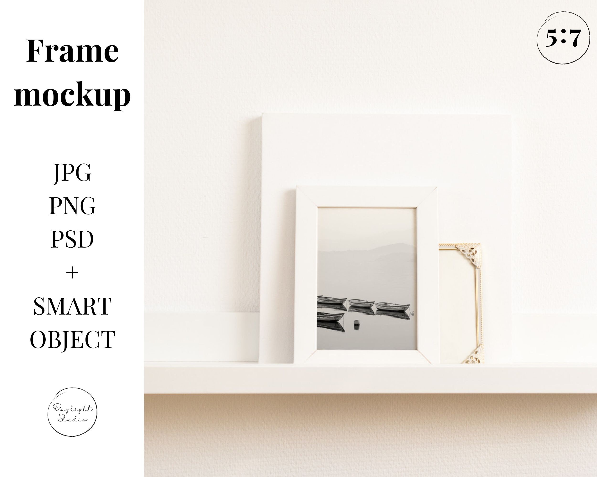 Minimalist Frame Mockup White A5 Frame Mockup Styled Picture - Etsy