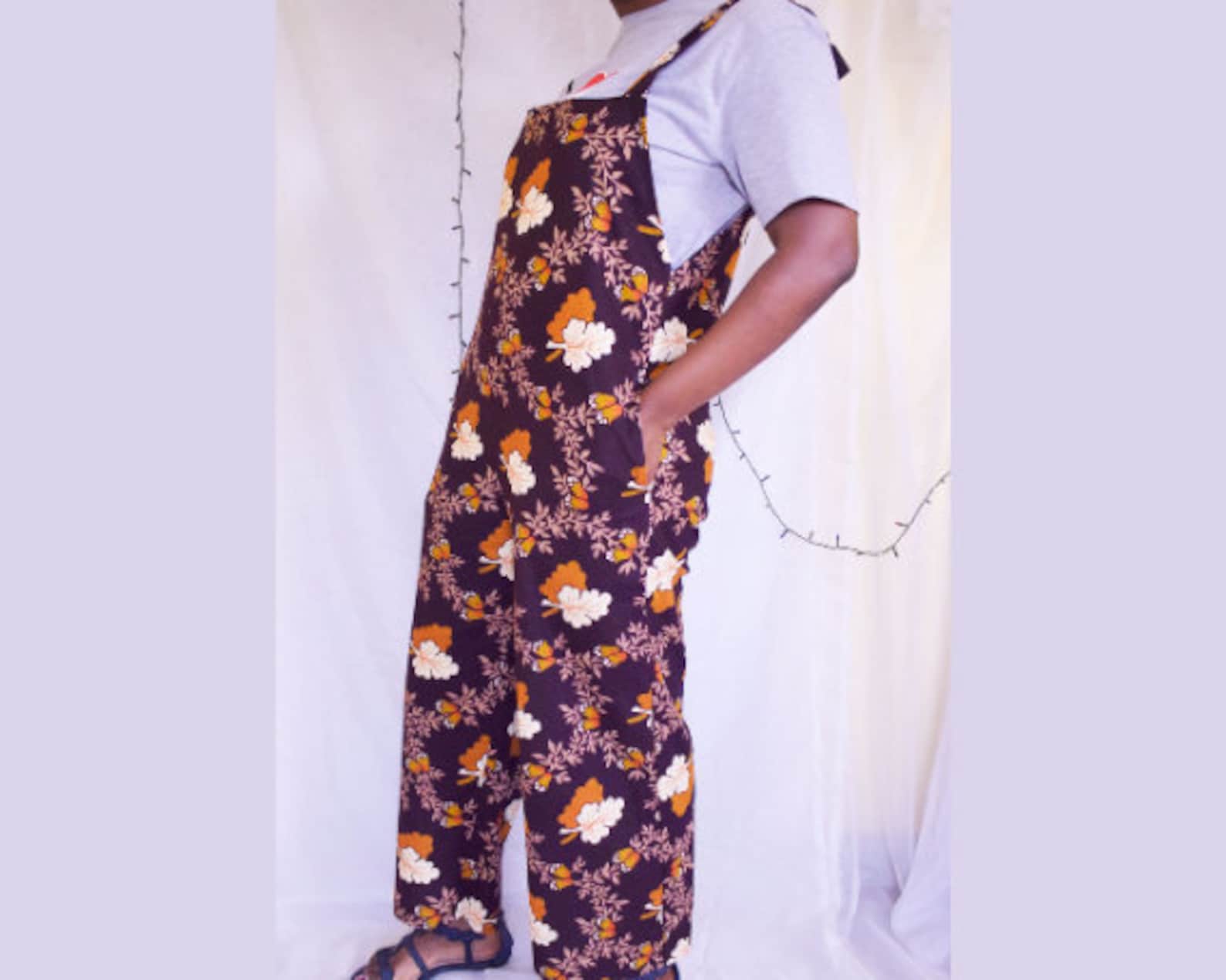 Womens Dungarees Sewing Pattern, Loose Dungarees Pattern for Sewing for ...