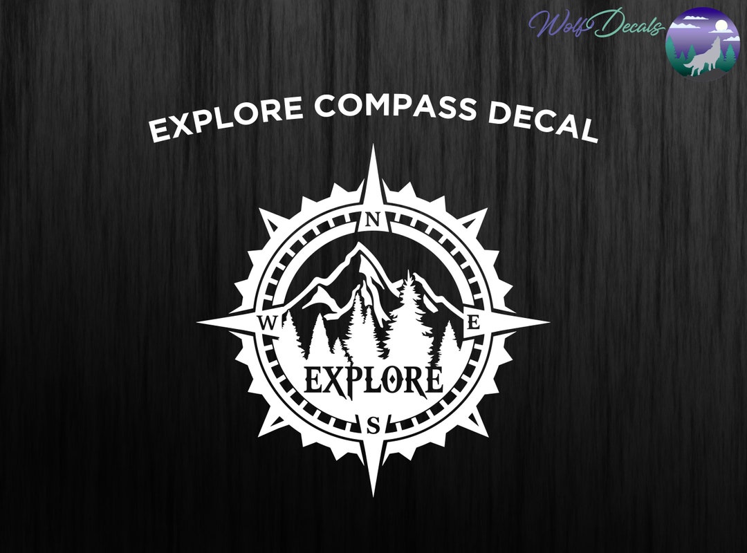 Explore Compass Decal Cars, Trucks, Boats, Windows, Laptops, Wood ...