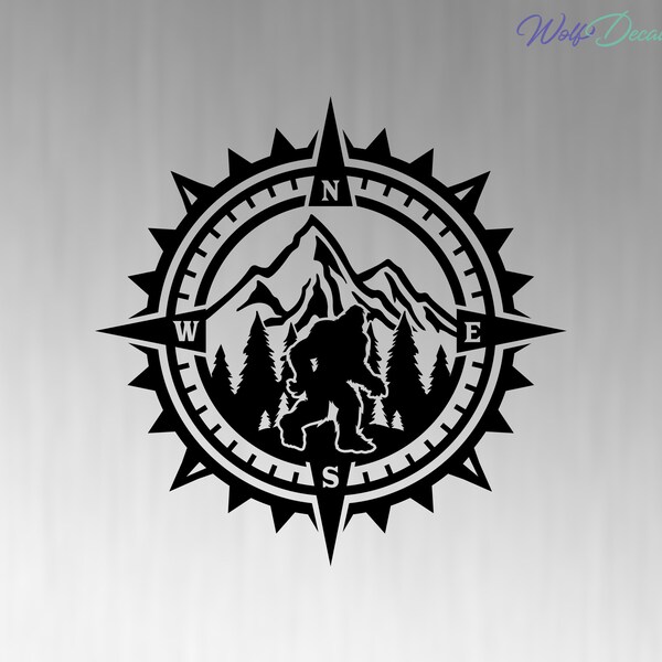 Compass Decal - Etsy