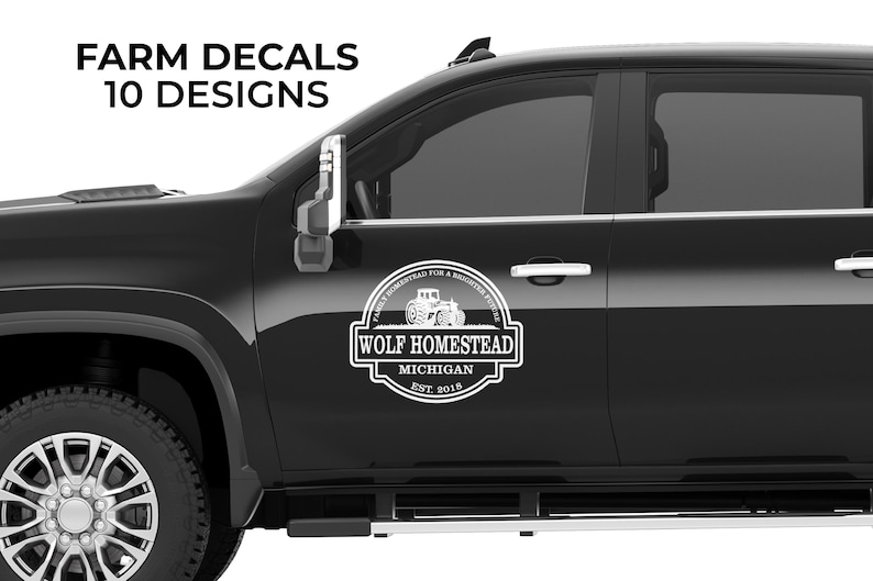 Personalized Farm Decal | Farm or Ranch Brand Logo | Waterproof | for ...