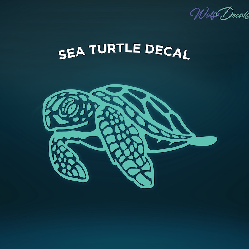 Sea Turtle Window Decal - Etsy