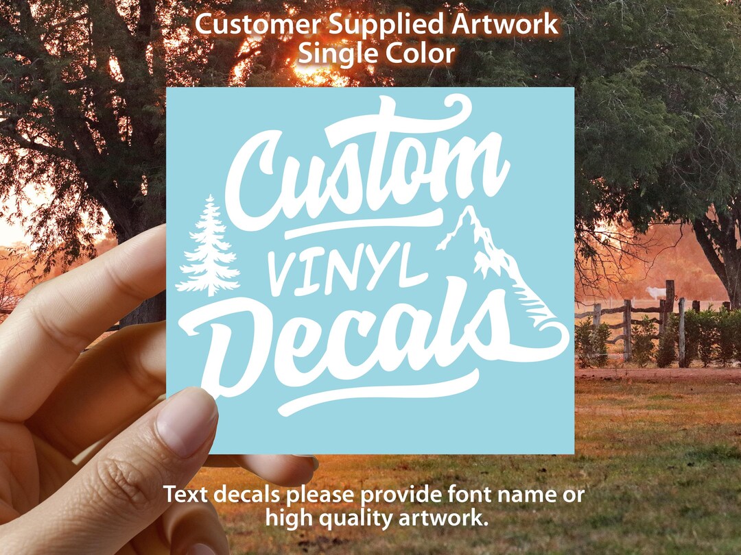 Custom Vinyl Decals - Your Logo or Design - Outdoor Waterproof Quality ...
