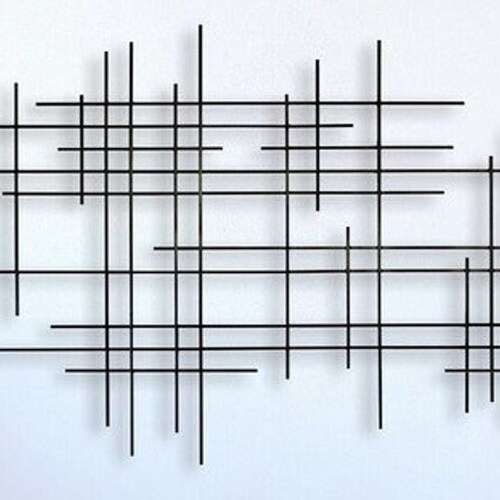 Abstract Line Metal Wall Art Minimalist Metal Wall Decor - Etsy