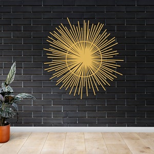 Gold Inspired Sun Metal Wall Art Outdoor Wall Decor Gold - Etsy